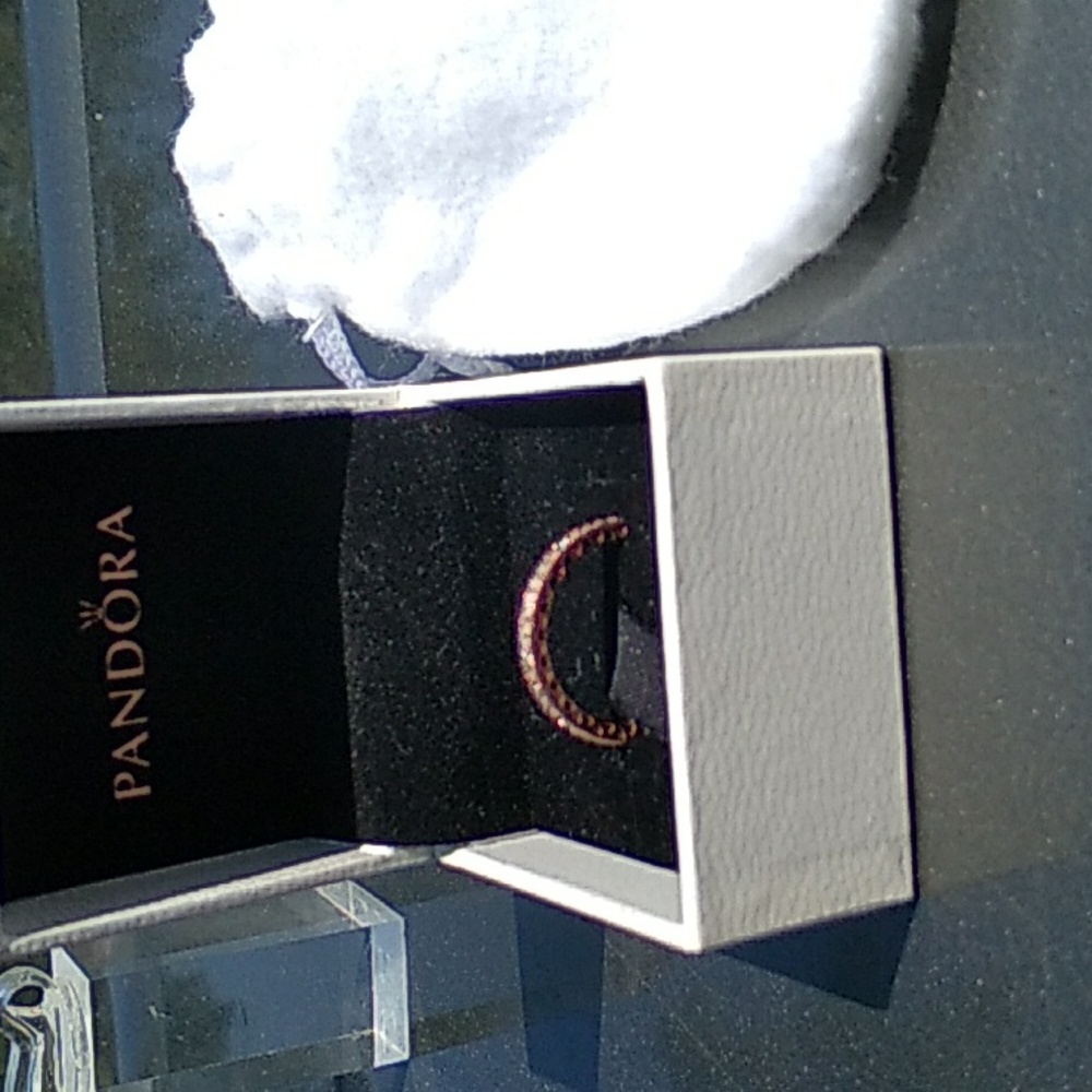 Rose Gold Plated Pandora Eternity Ring. - Gem